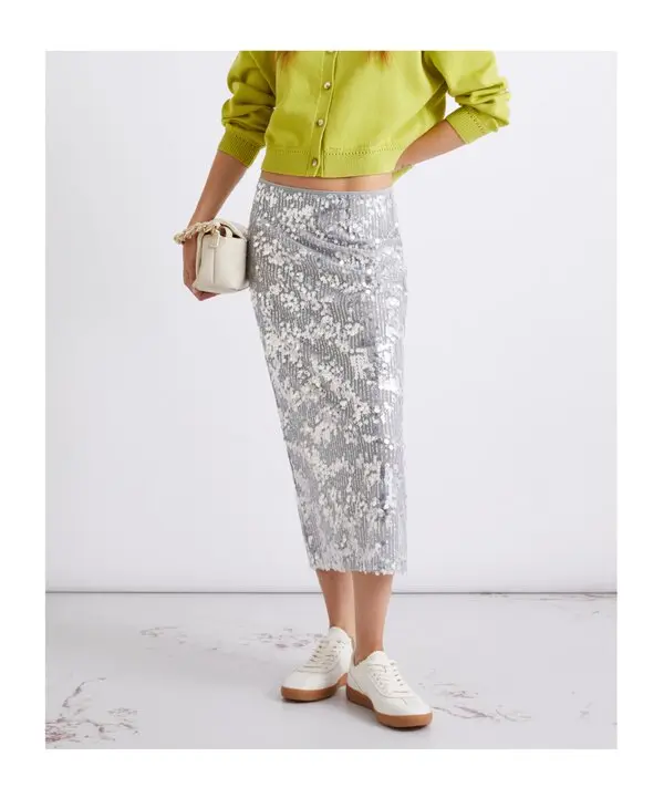 Marella Sequined Midi Skirt