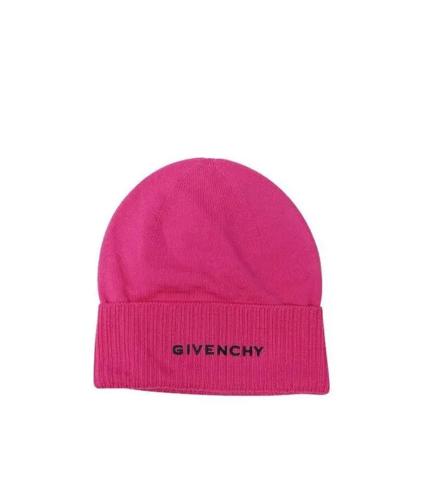 Givenchy Logo-motif Knitted Beanie - Pink