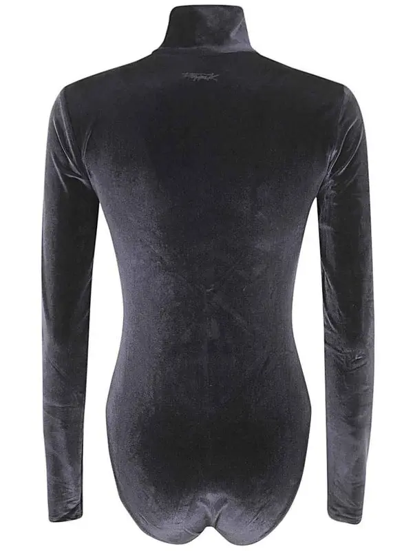 Filippa K Zip-up Velvet Long-sleeve Body