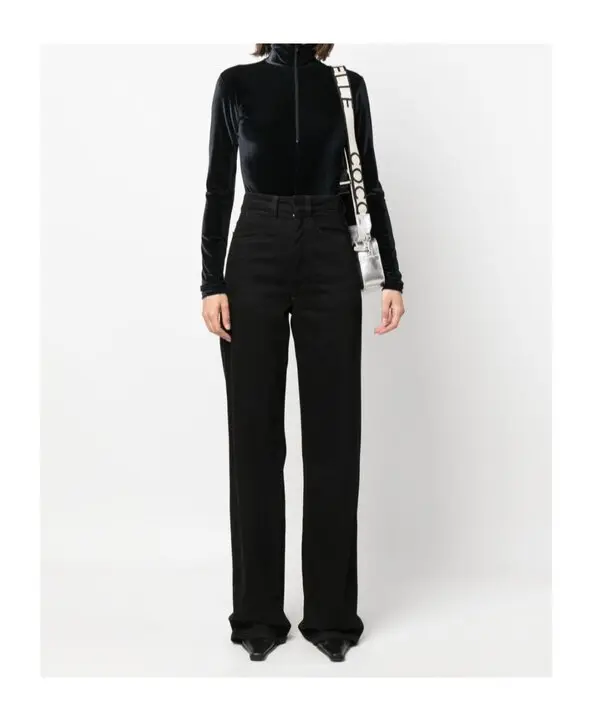 Filippa K Zip-up Velvet Long-sleeve Body