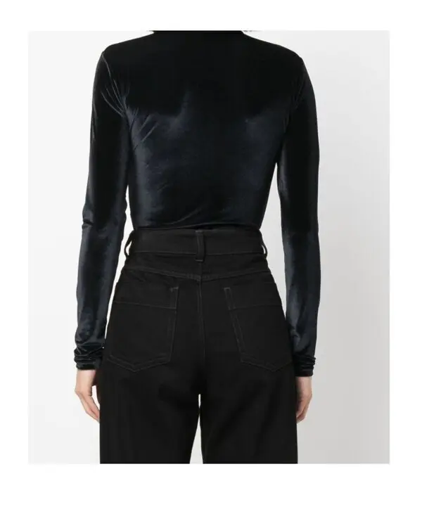 Filippa K Zip-up Velvet Long-sleeve Body