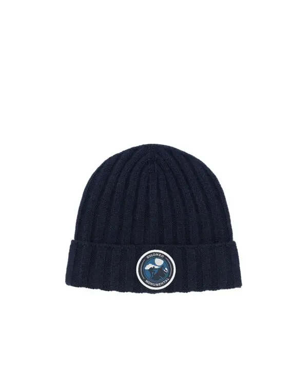 Brunello Cucinelli Ribbed-knit Logo Patch Beanie - Black