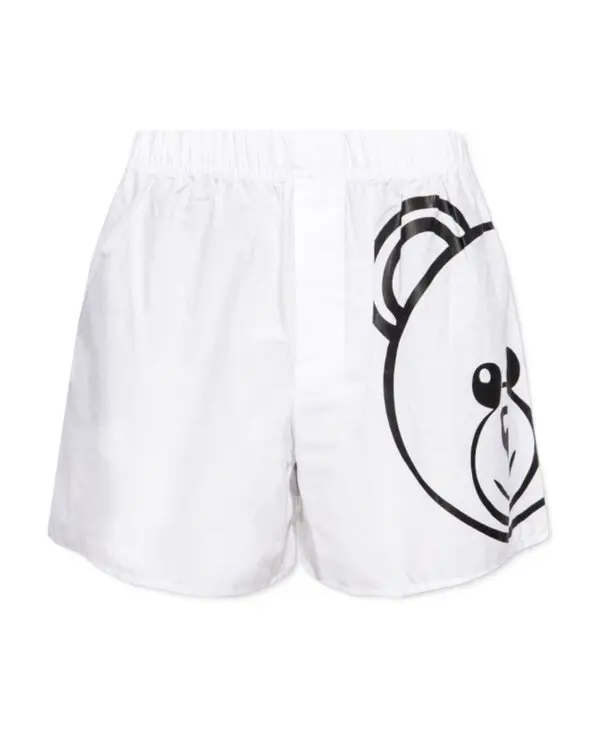 Moschino Detail Shorts - White
