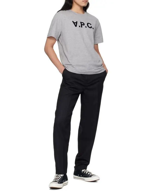 A.p.c. Logo Printed Crewneck T-shirt - Gray