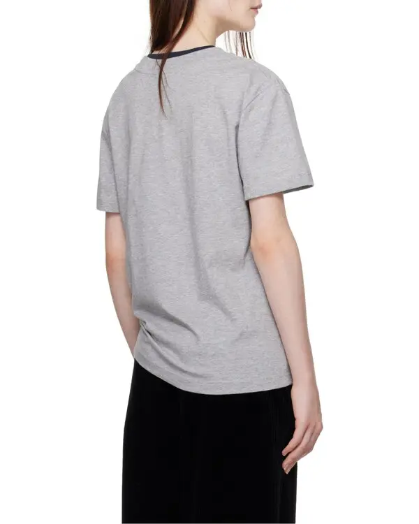 A.p.c. Logo Printed Crewneck T-shirt - Gray