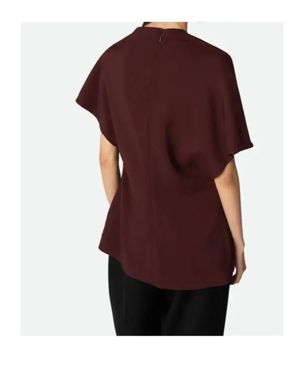 Bottega Veneta Light Viscose Top With Short Sleeves