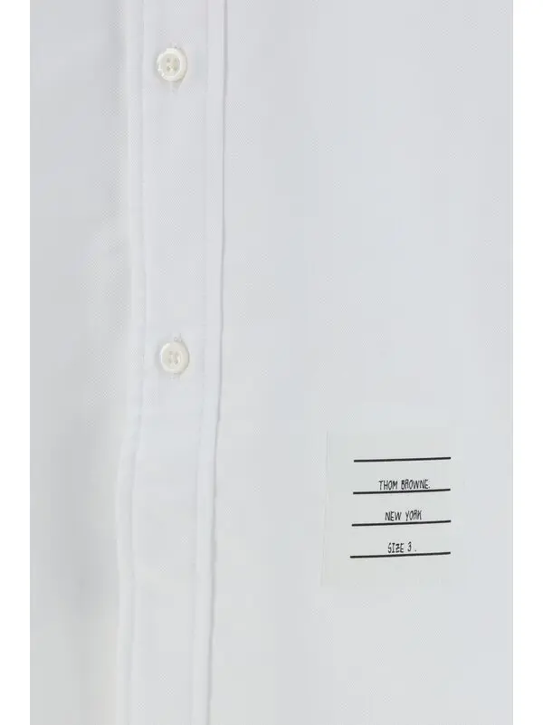 Thom Browne 4-bar Striped Buttoned Shirt