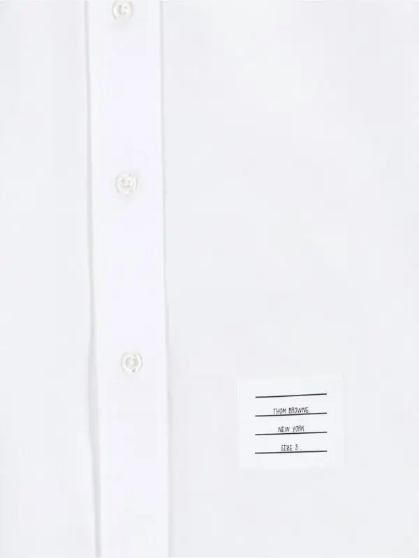 Thom Browne 4-bar Striped Buttoned Shirt