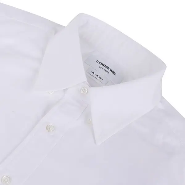 Thom Browne 4-bar Striped Buttoned Shirt