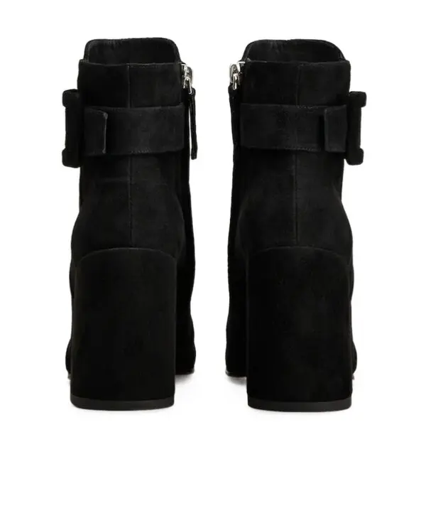 ROGER VIVIER 85mm Buckle Block Heel Ankle Boots