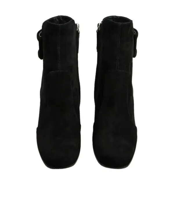 ROGER VIVIER 85mm Buckle Block Heel Ankle Boots