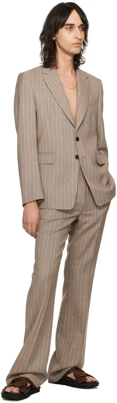 Dries Van Noten Striped Trousers