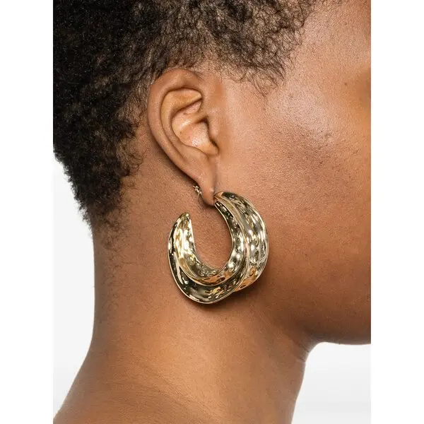 SELF-PORTRAIT Sculpted Hoop Earrings
