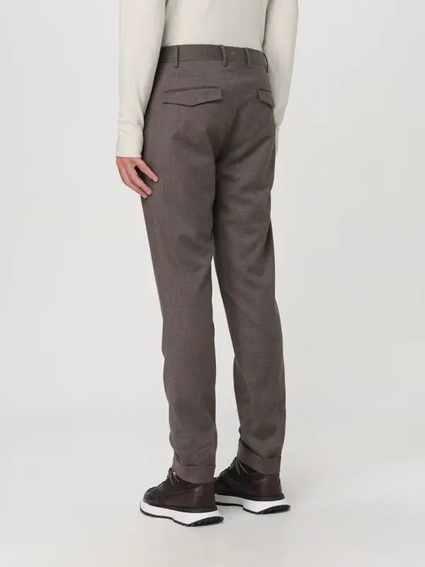 PT TORINO Slim Fit Concealed Closure Pants - Gray