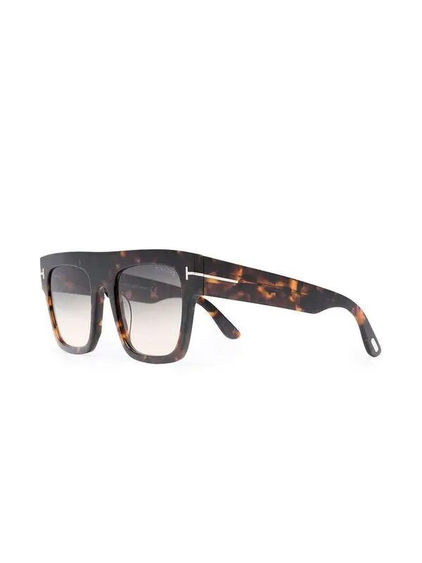 TOM FORD Renee Square Frame Sunglasses - Black