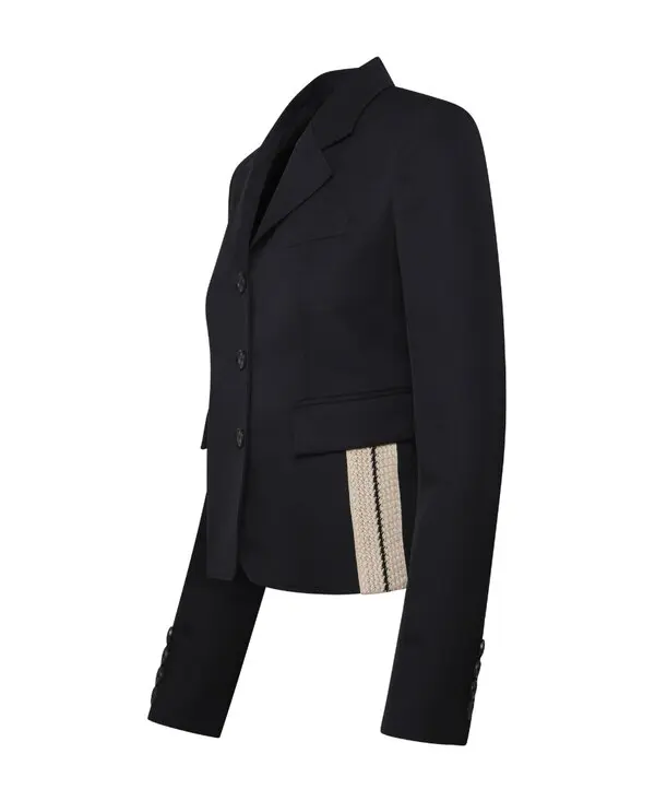 Palm Angels Striped Fitted Blazer