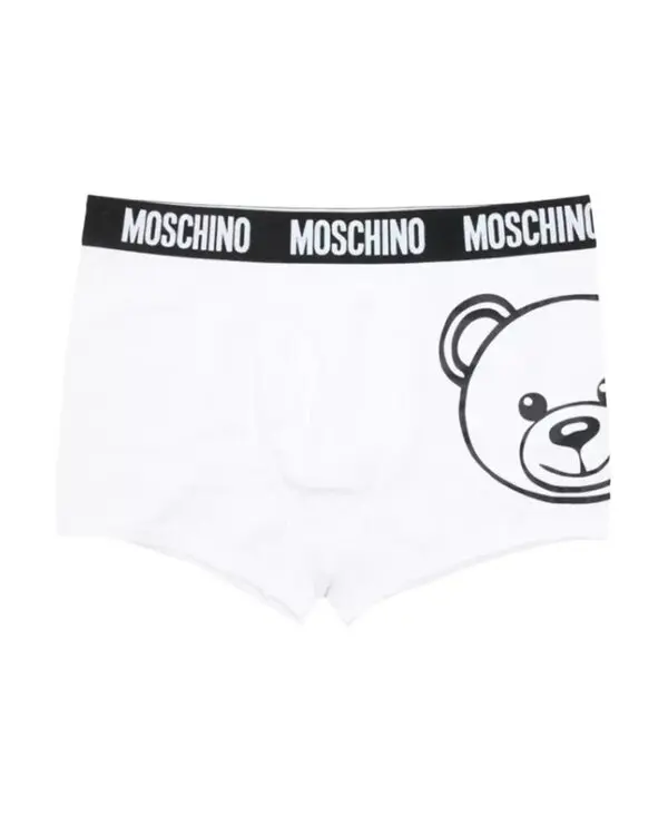 Moschino Logo Detail Panties - White