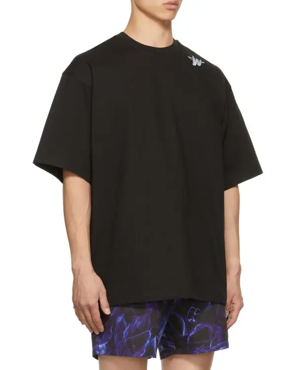 We11Done Oversized Logo Print T-shirt