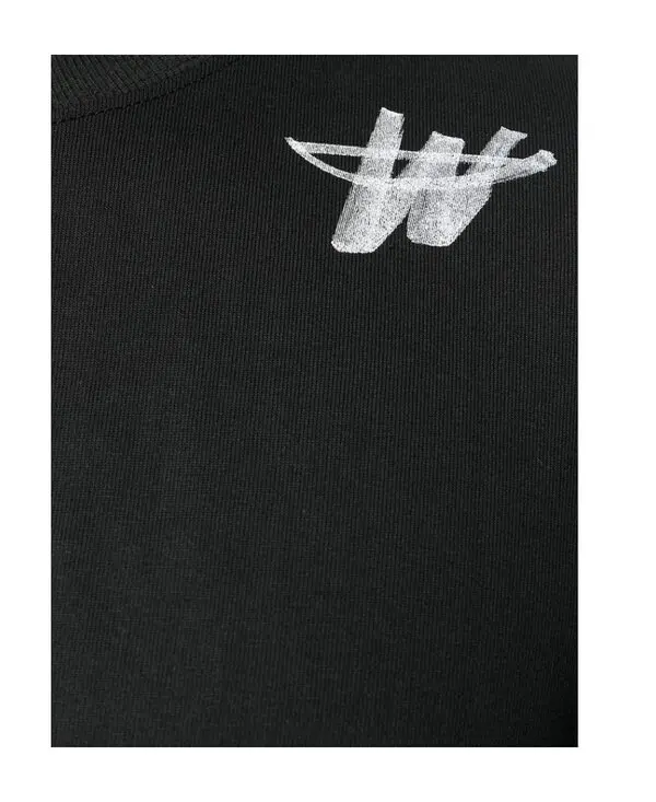 We11Done Oversized Logo Print T-shirt