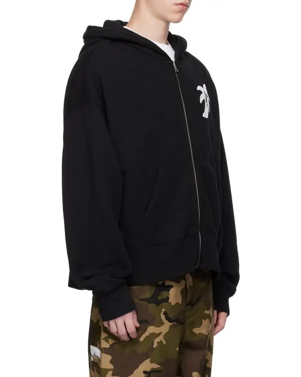 Palm Angels Long Sleeved Logo Printed Hoodie