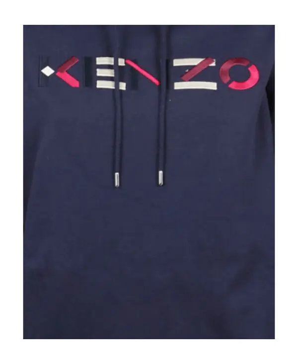 Kenzo Logo Embroidered Sweatshirt Dress