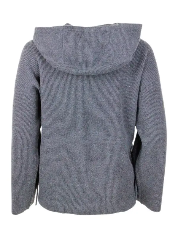 Fabiana Filippi Knitted Hoodie With Drawstring