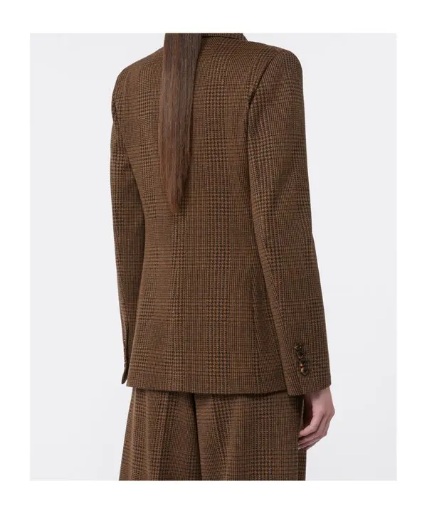 Max Mara Double-breasted Checked Blazer