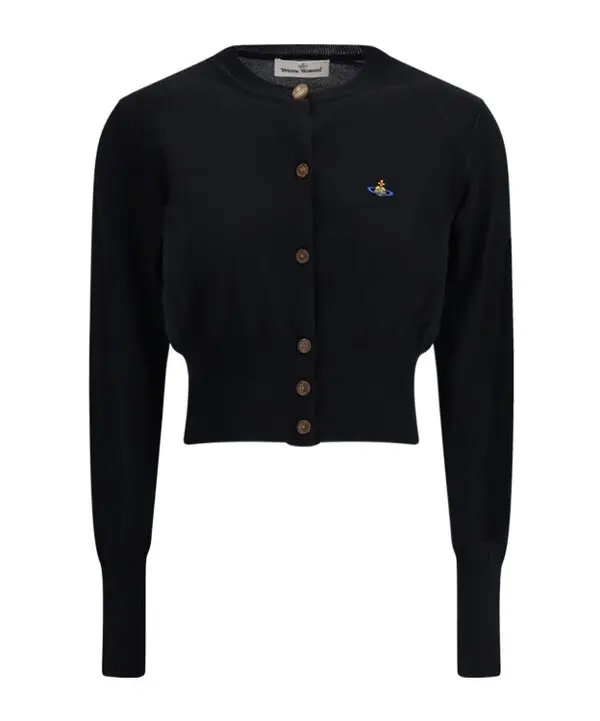 VIVIENNE WESTWOOD Bea Cropped Cardigan - Black