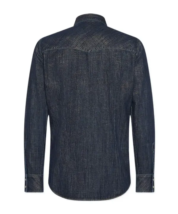 Dsquared2 Flap Pocket Denim Shirt - Blue