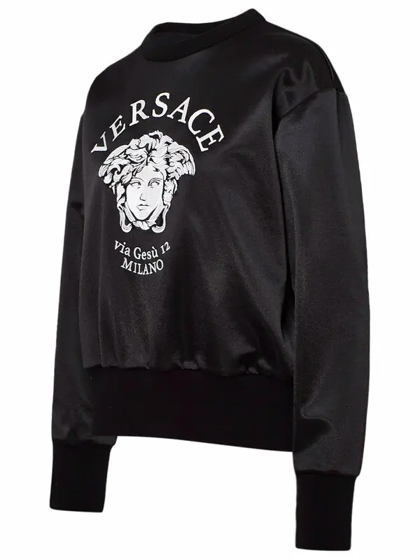 Versace Embroidered Medusa Logo Sweatshirt