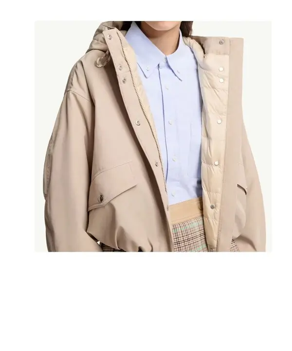 Moncler Eucalyptus Hooded Short Jacket