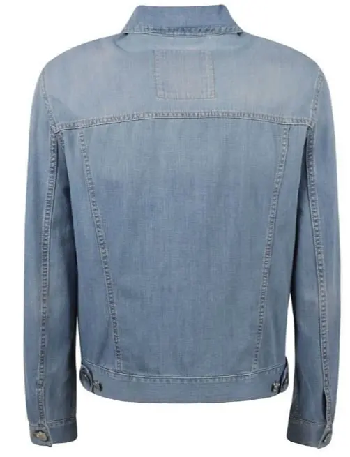 Brunello Cucinelli Long-sleeve Buttoned Denim Jacket - Blue
