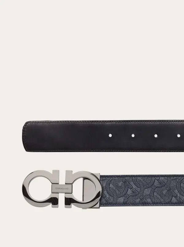 FERRAGAMO Gancini Buckle Leather Belt