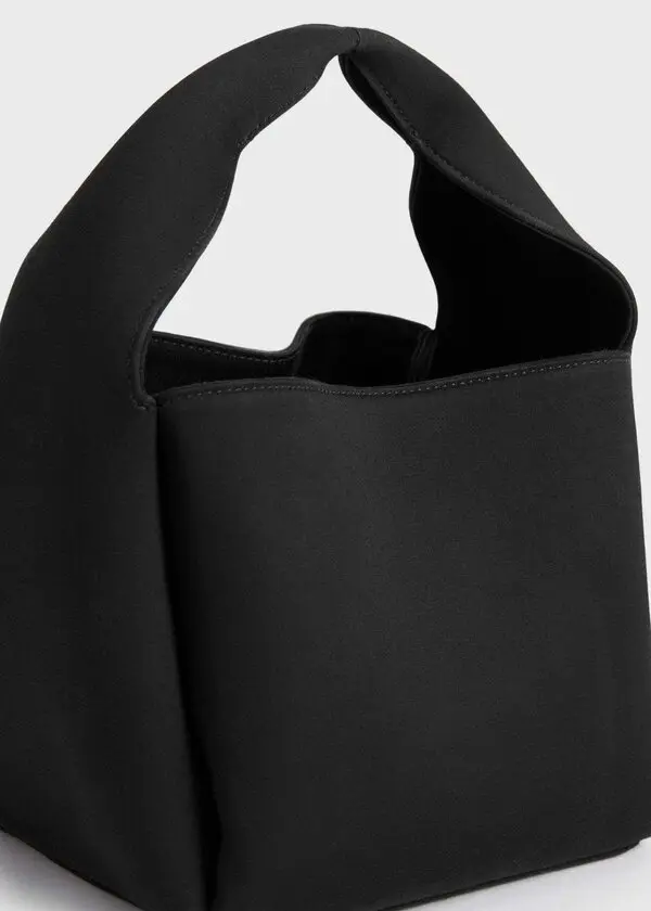 TOTEME Suede Bucket Bag - Black
