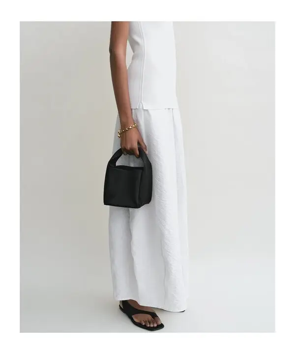 TOTEME Suede Bucket Bag - Black