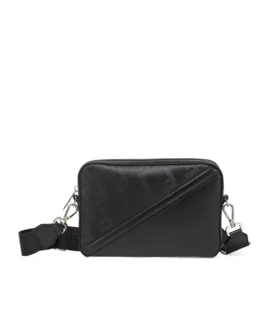 Fendi Diagonal Ff Motif Camera Case - Black