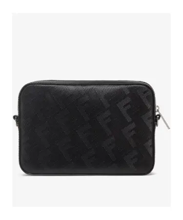 Fendi Diagonal Ff Motif Camera Case - Black