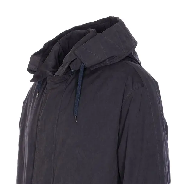Herno Down Jacket With Hood And Drawstring - Black