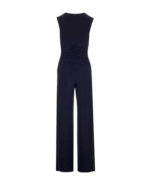 Norma Kamali Sleeveless V-neck Jumpsuit - Black