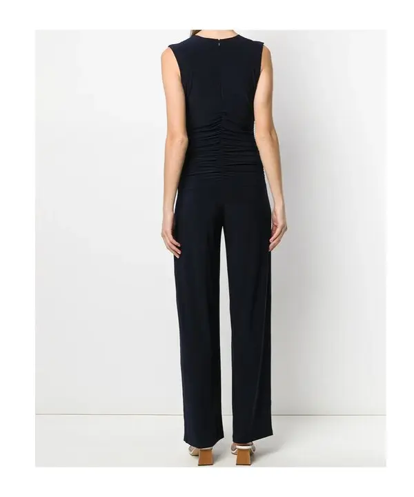 Norma Kamali Sleeveless V-neck Jumpsuit - Black