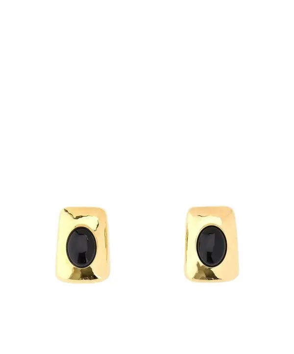 Saint Laurent Geometric Earrings - Yellow