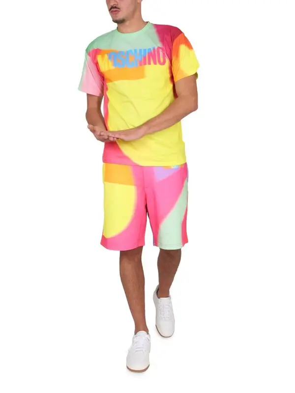 Moschino Loose Waist Shorts With Logo Detail