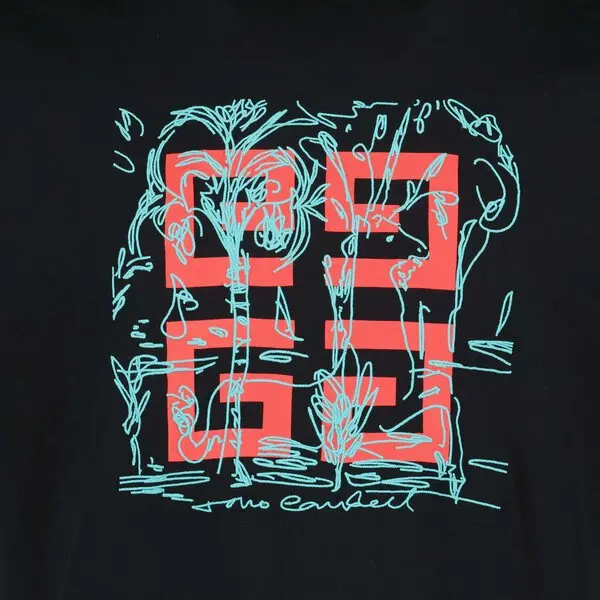 Givenchy 4g Logo Printed Crewneck T-shirt - Black