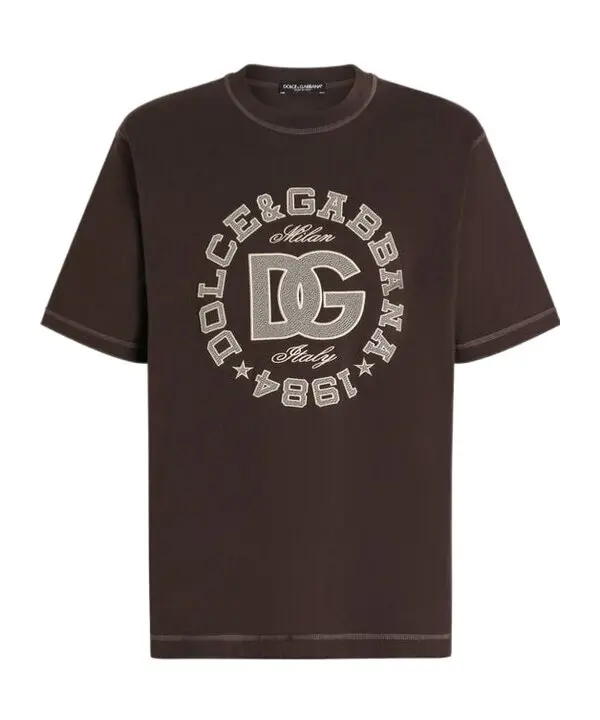 Dolce & Gabbana Logo-embroidered T-shirt