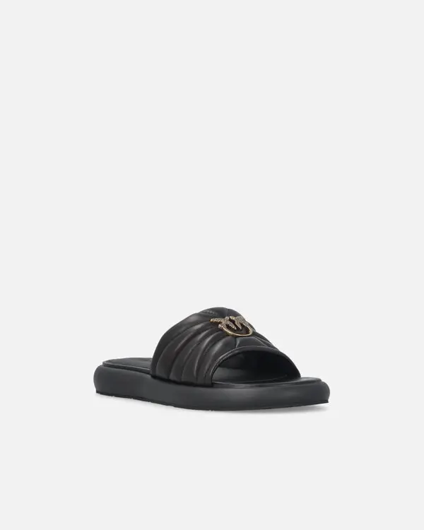 Pinko Fiona Logo Appliqué Slippers