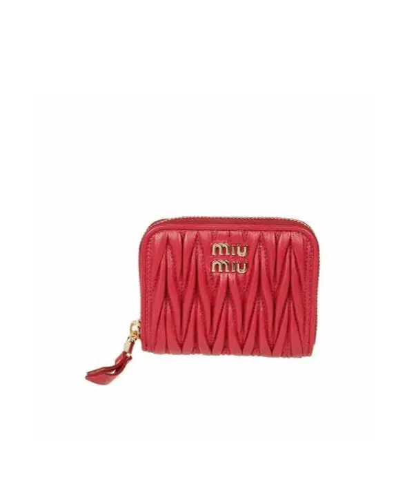 Miu Miu Zip Wallet - Red
