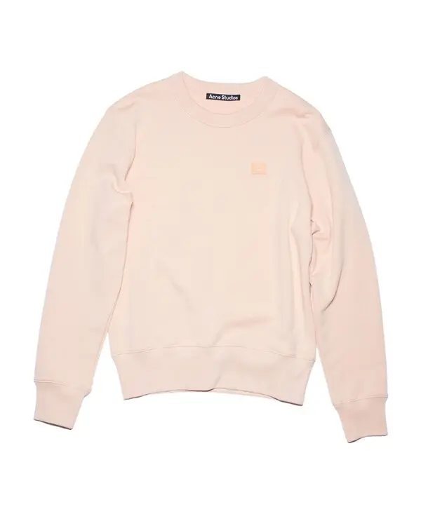 Acne Studios Face Patch Organic Cotton Crewneck Sweatshirt