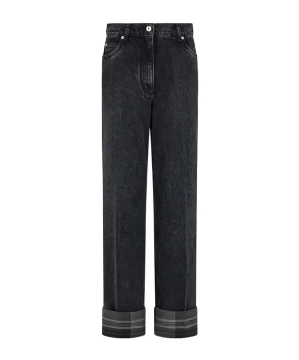 FERRAGAMO Mid-rise Stone Washed Denim Jeans