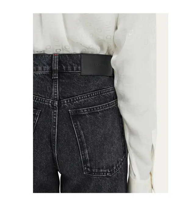 FERRAGAMO Mid-rise Stone Washed Denim Jeans