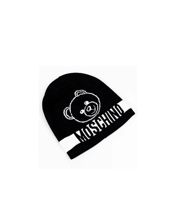 Moschino Detail Knit Beanie